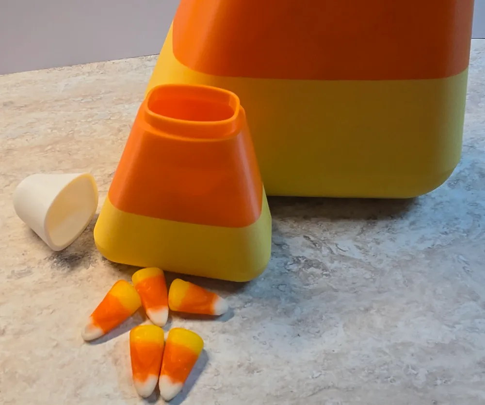 Candy Corn Container - Free 3D Print Model - MakerWorld