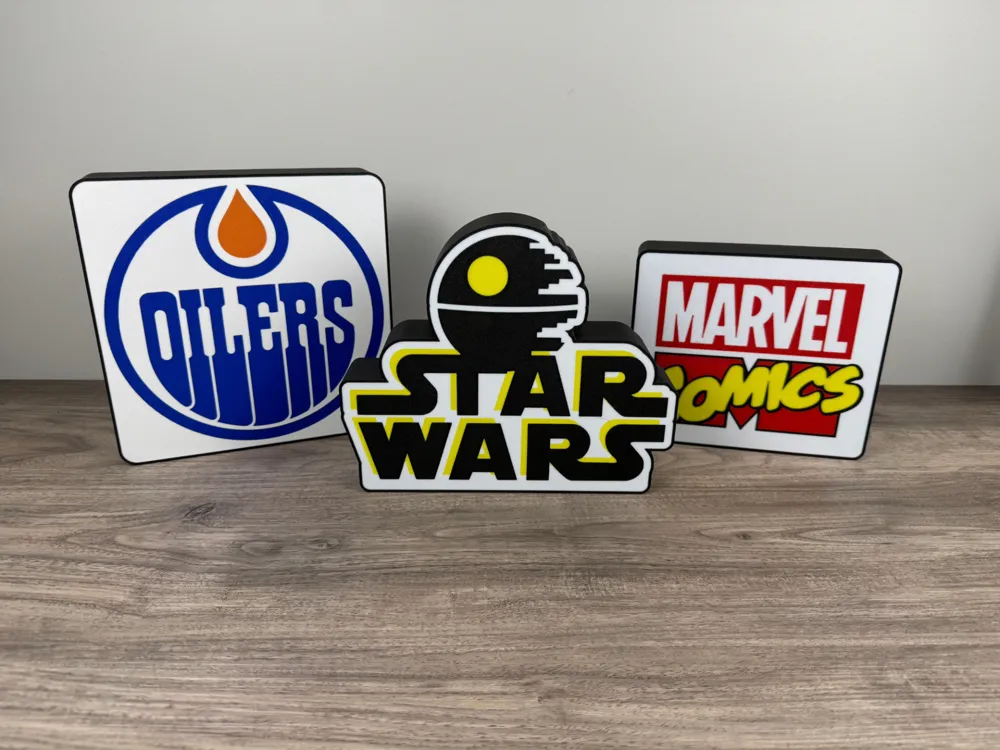 Edmonton Oilers - NHL Light Box by Canadian Gamer - MakerWorld