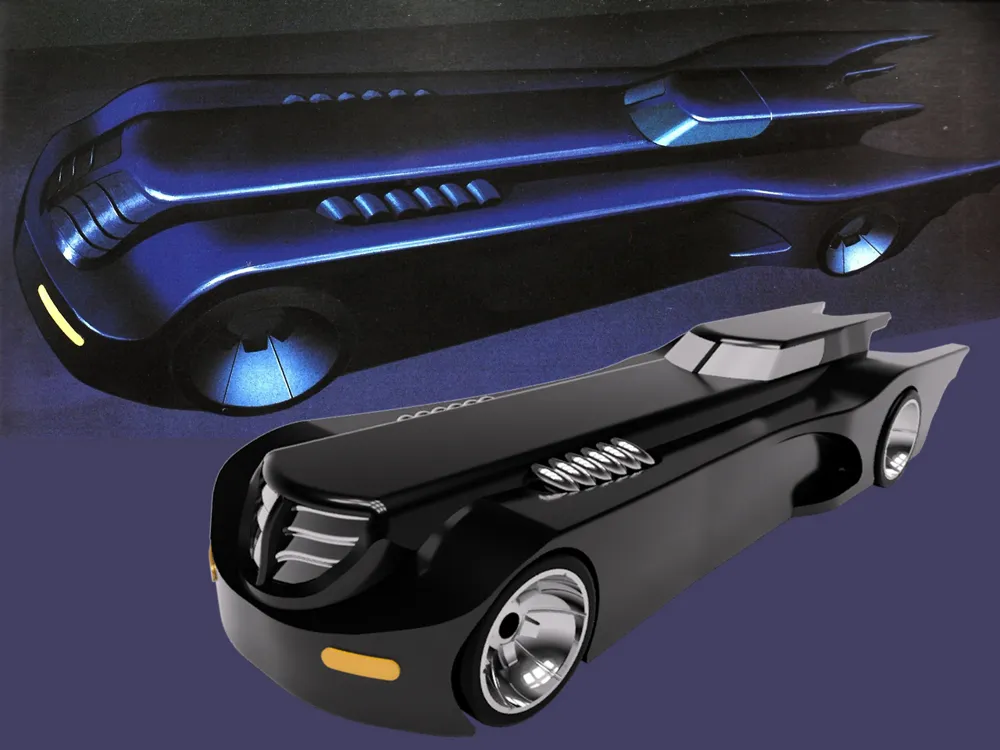 Batman: The Animated Series Batmobile (1992-95) - Free 3D Print Model ...