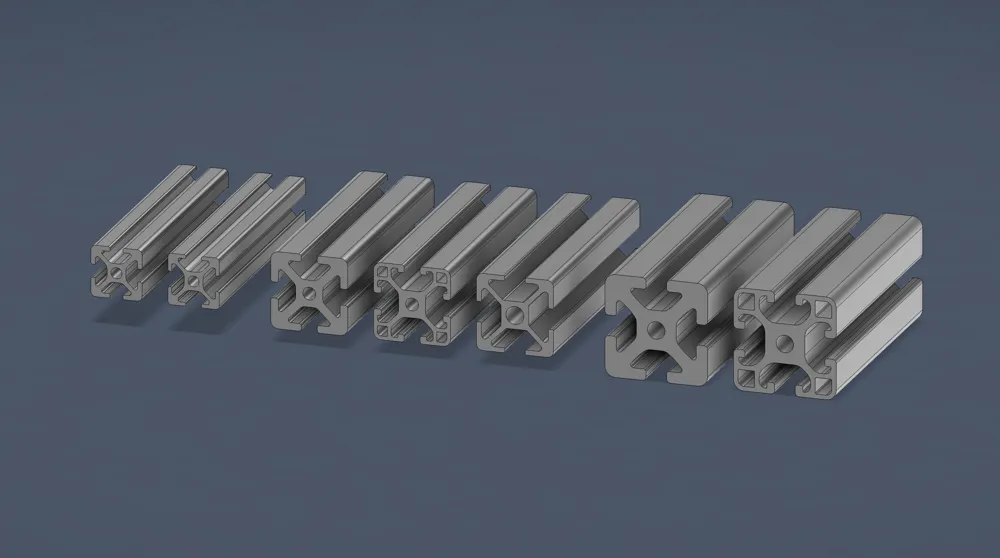 Aluminiumprofile (10, 15, 20, 30, 40) – Kostenloses 3D-Druckmodell ...