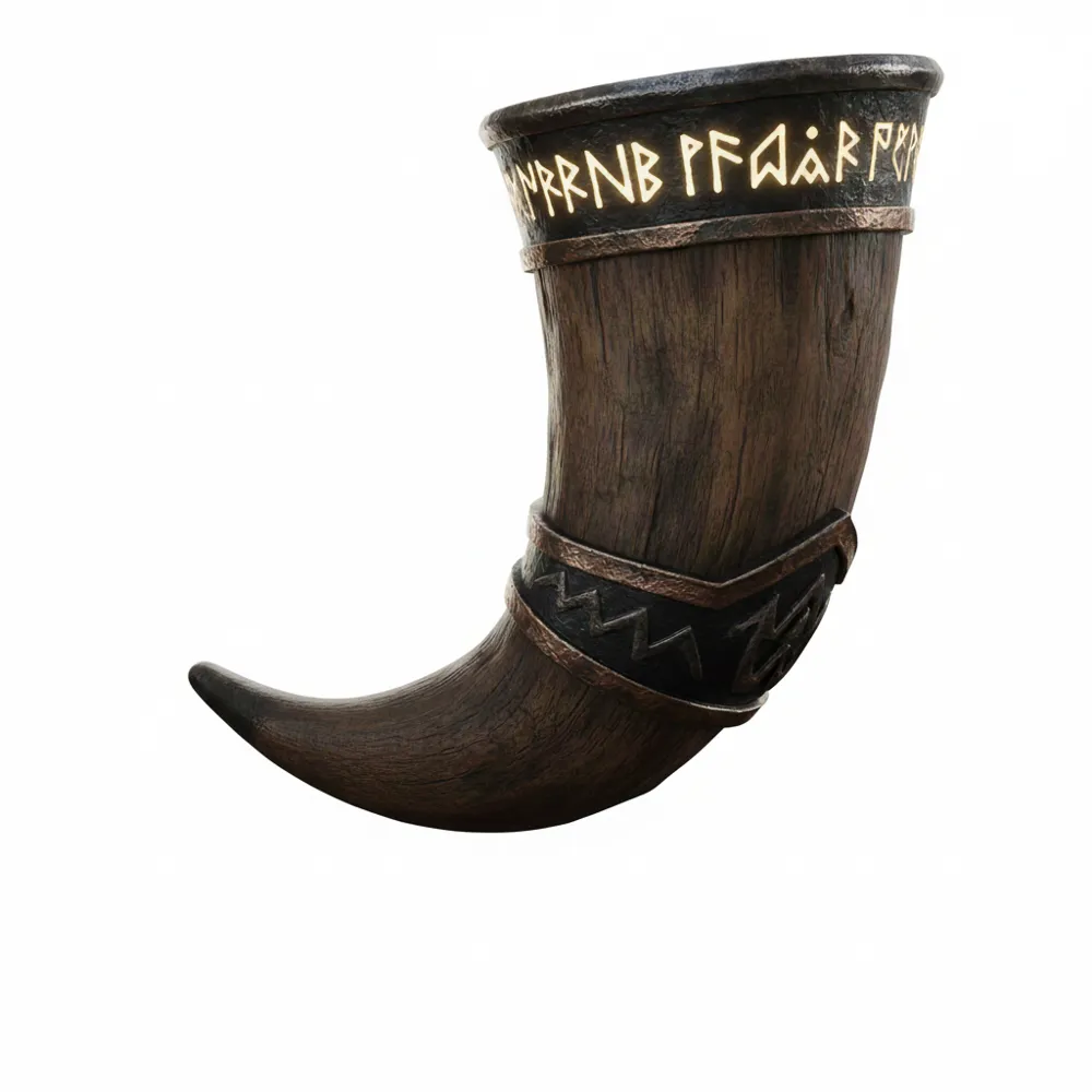 Moria's Legacy: Dwarven Drinking Horn from Khazad-dûm - Free 3D Print ...