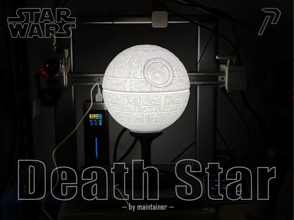 Star Wars Death Star Night Light (LED Lamp Kit-001|Death Star|DS-1 ...