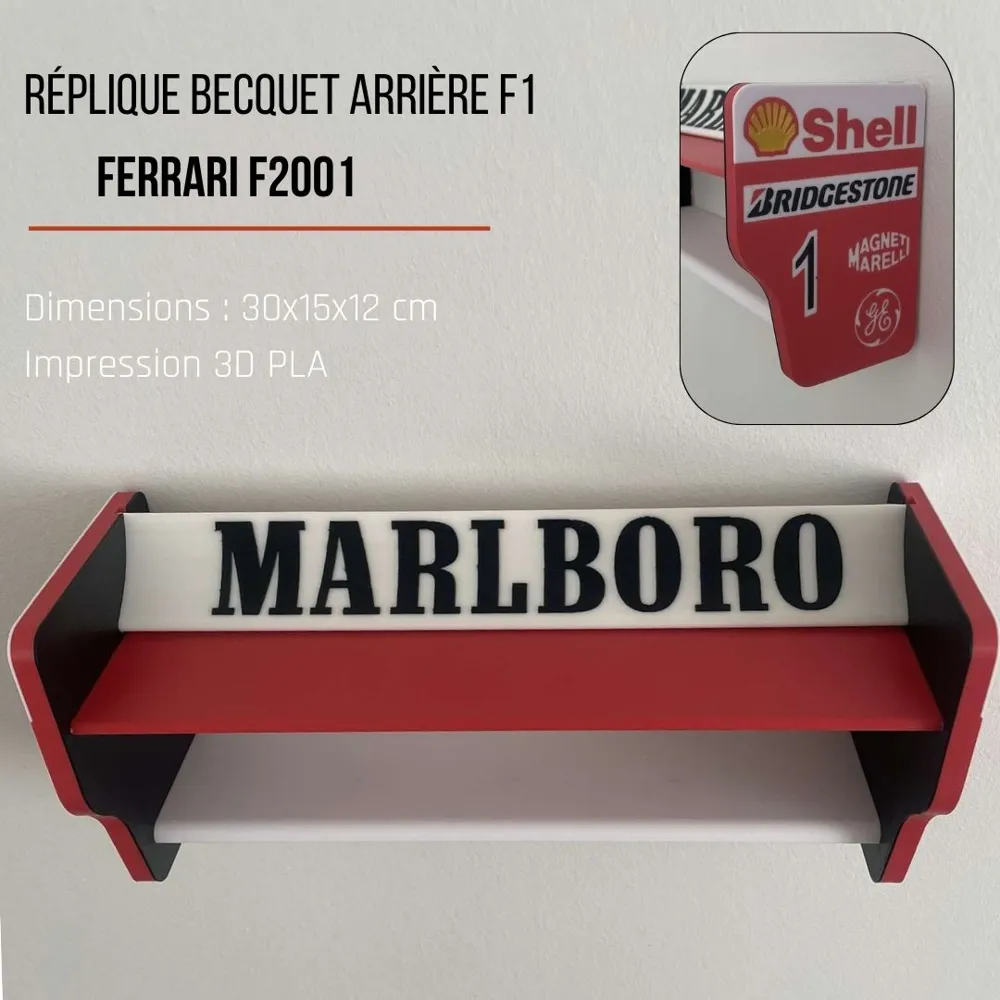 Ferrari Schumacher Rear Wing – Key Holder - Free 3D Print Model ...