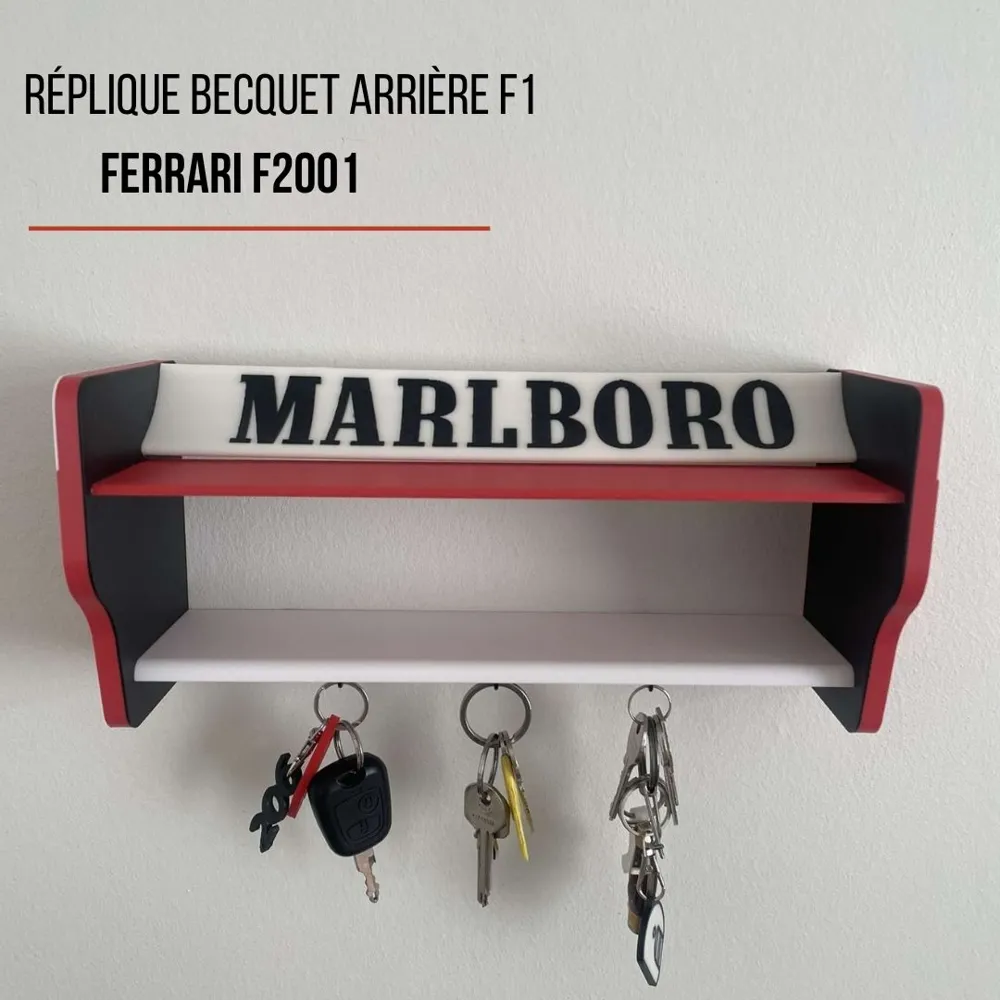 Ferrari Schumacher Rear Wing – Key Holder - Free 3D Print Model ...