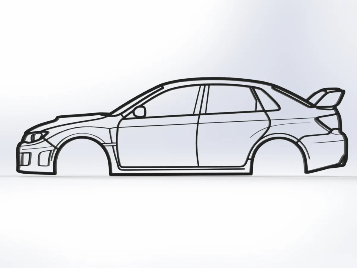 Subaru Impreza WRX STI 3rd gen Wall Art Stink Eye - Free 3D Print Model ...