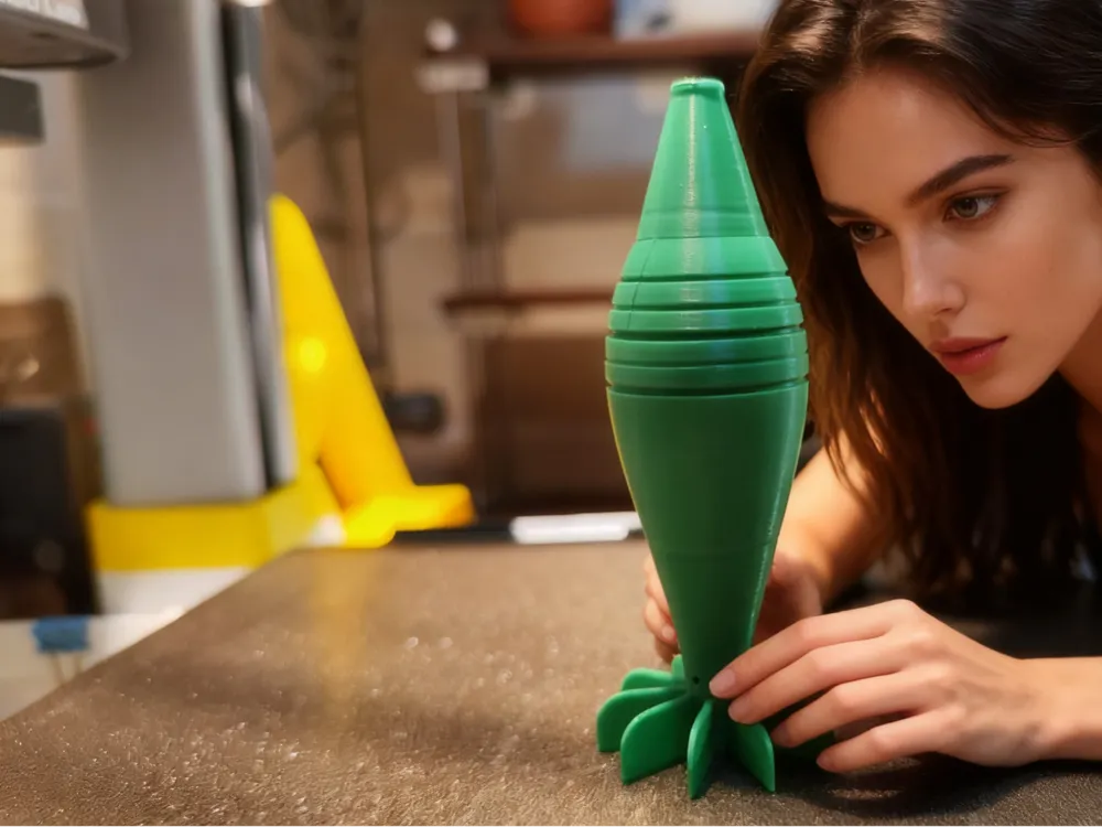 Detachable warhead howitzer shell, hollow inside, can store items ...