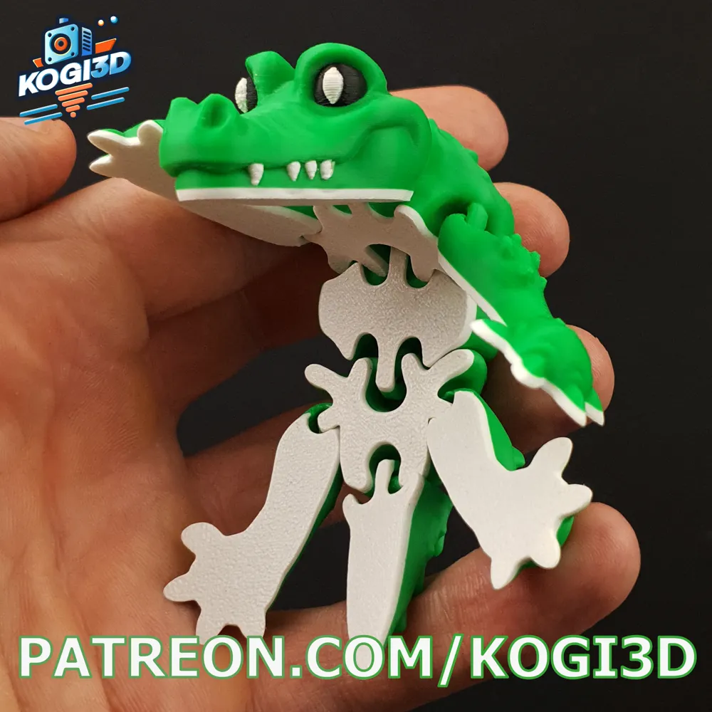 Articulated Crocodile by KOGI3D MakerWorld: Download Free 3D Models