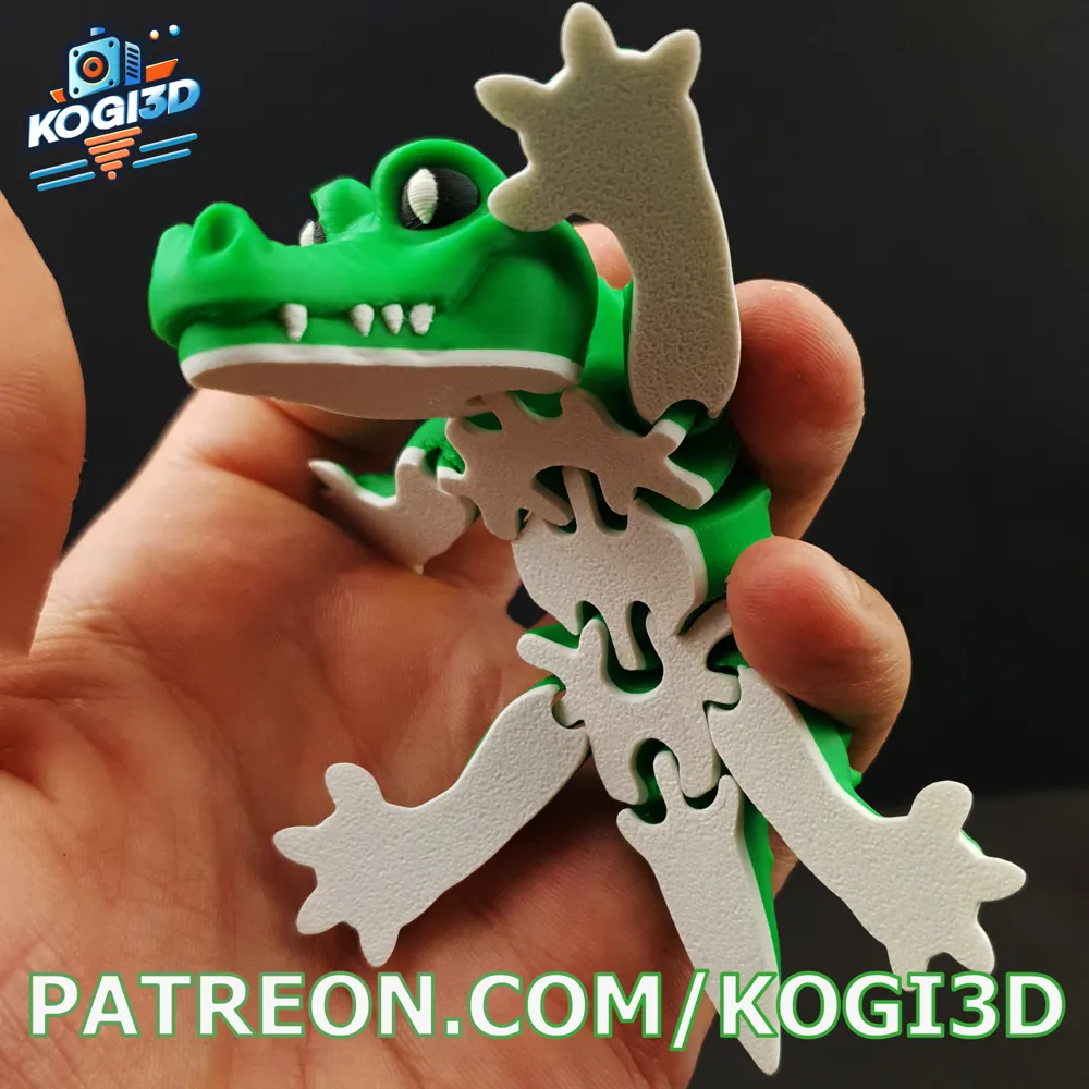 Articulated Crocodile by KOGI3D MakerWorld: Download Free 3D Models
