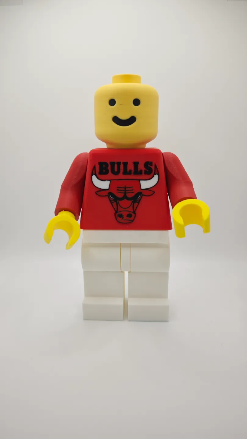 NBA Brick Man - Chicago Bulls (500%) - Free 3D Print Model - MakerWorld