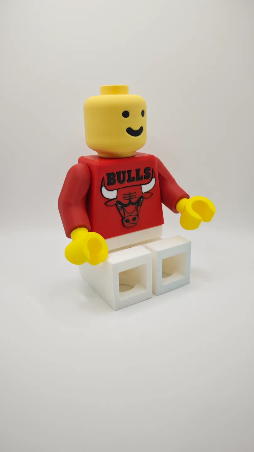 NBA Brick Man - Chicago Bulls (500%) - Free 3D Print Model - MakerWorld