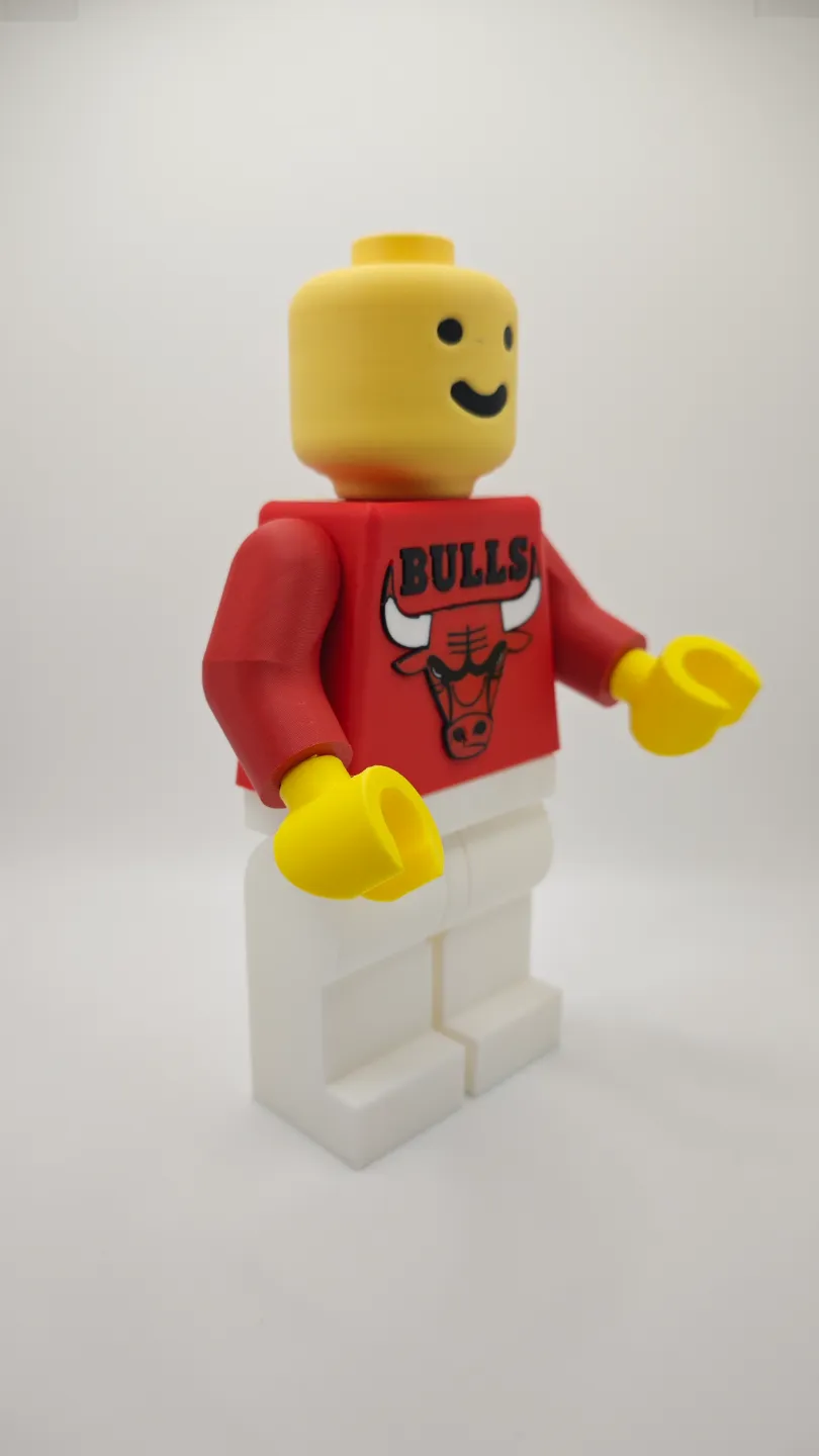 NBA Brick Man - Chicago Bulls (500%) - Free 3D Print Model - MakerWorld