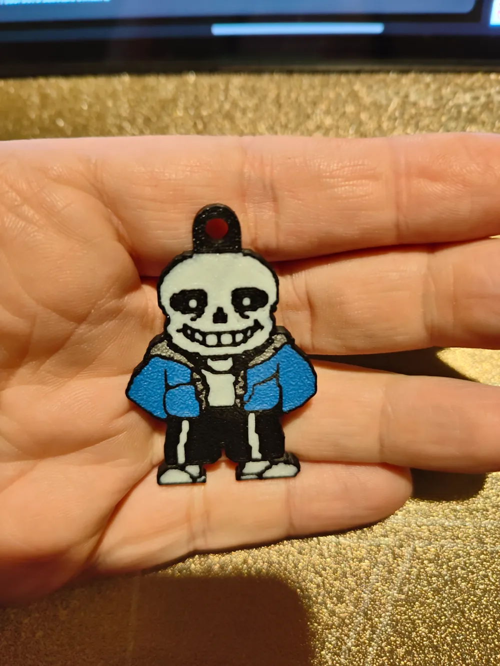 Sans Undertale keychain by dany.ter2 - MakerWorld