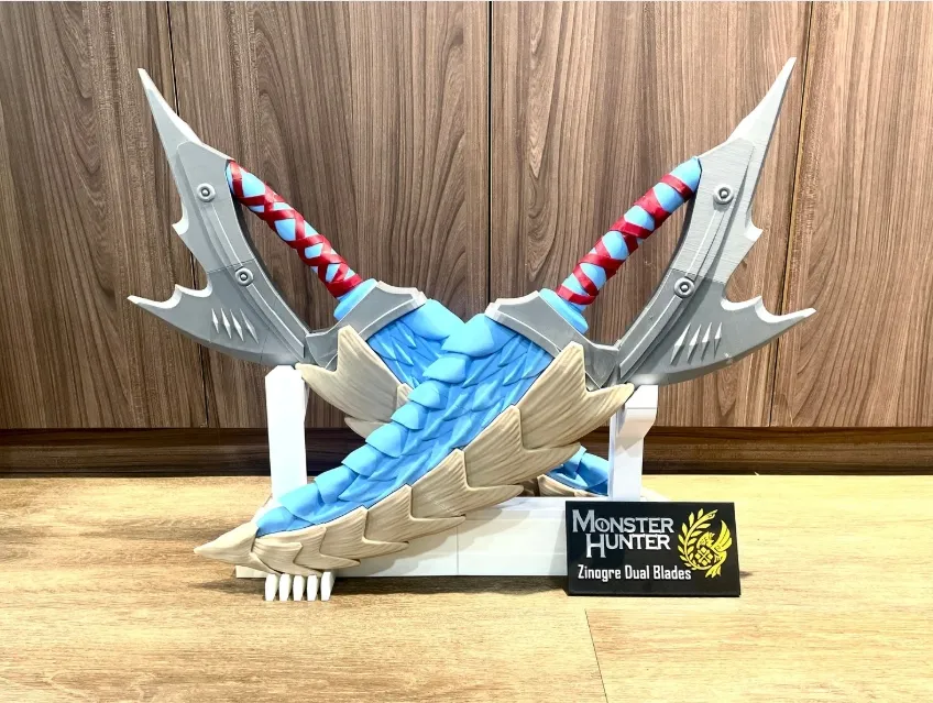 Zinogre Dual Blades - Monster Hunter - Free 3D Print Model - MakerWorld