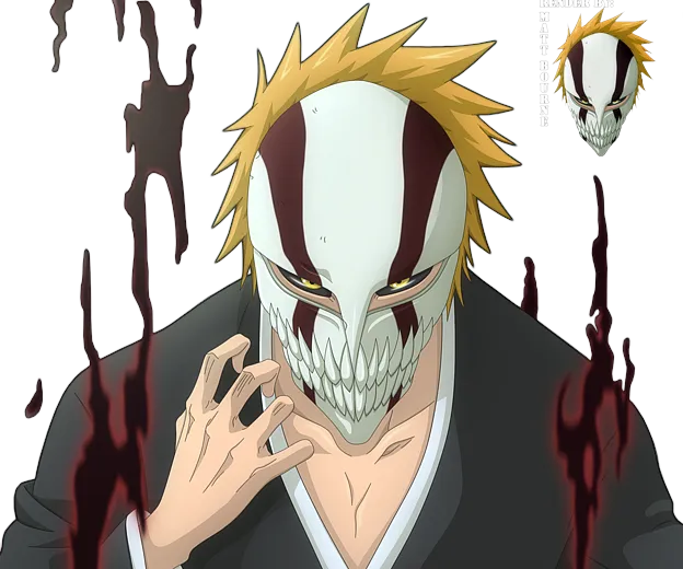 Ichigo hollow mask (Bleach) Ichigo Kurosaki Hollowfication - Free 3D ...