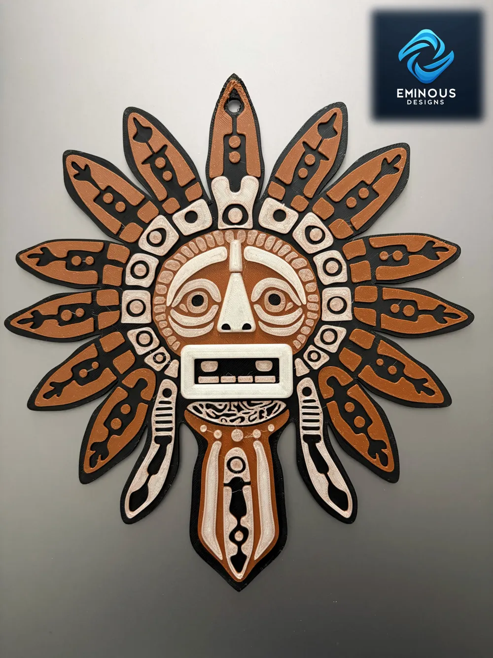 Aztec / Mayan Inspired Wall Decor - No AMS Print - Free 3D Print Model ...