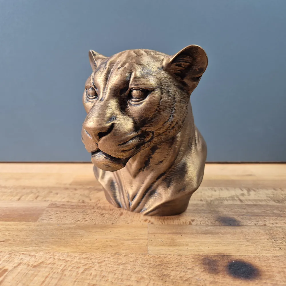 Panther Bust Model by Mr.Jay MakerWorld: Download Free 3D Models