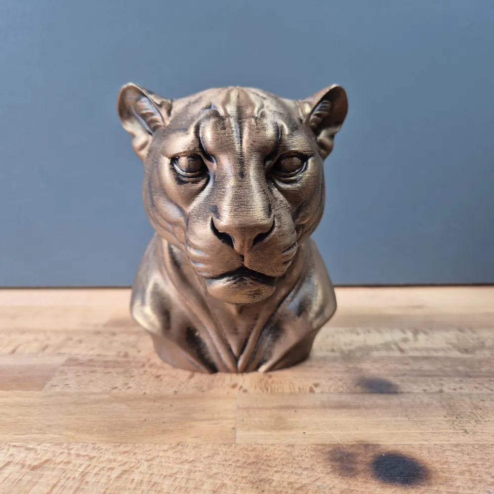 Panther Bust Model by Mr.Jay MakerWorld: Download Free 3D Models