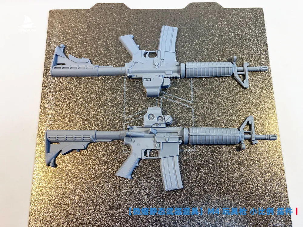 Miniature Static Weapon Prop M4 Toy Gun with Nameplate Small Scale ...