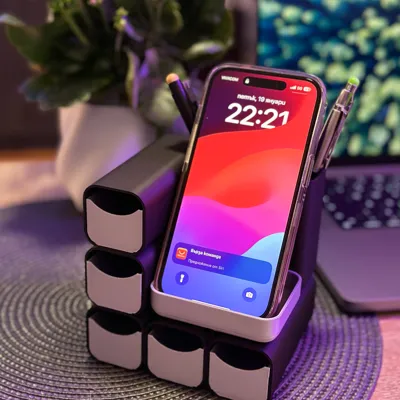 Retro Style Desk Organizer by Mario3D - MakerWorld