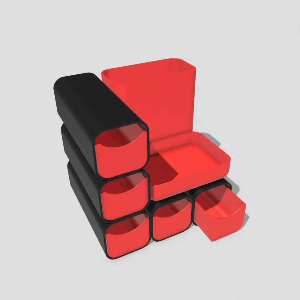 Retro Style Desk Organizer by Mario3D - MakerWorld