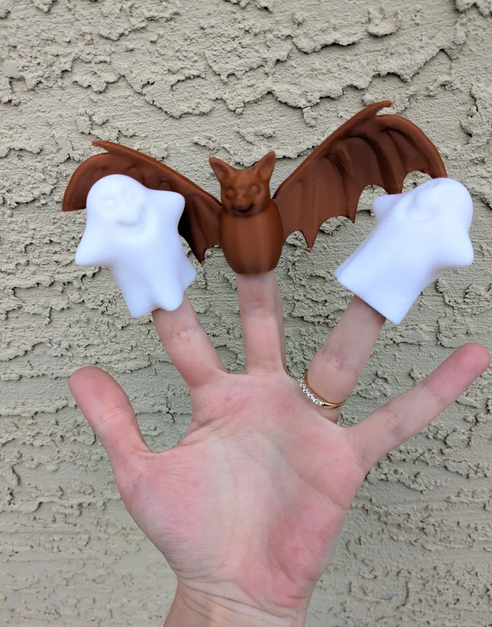 Bat Finger Puppet (fun for Halloween!) - Free 3D Print Model - MakerWorld