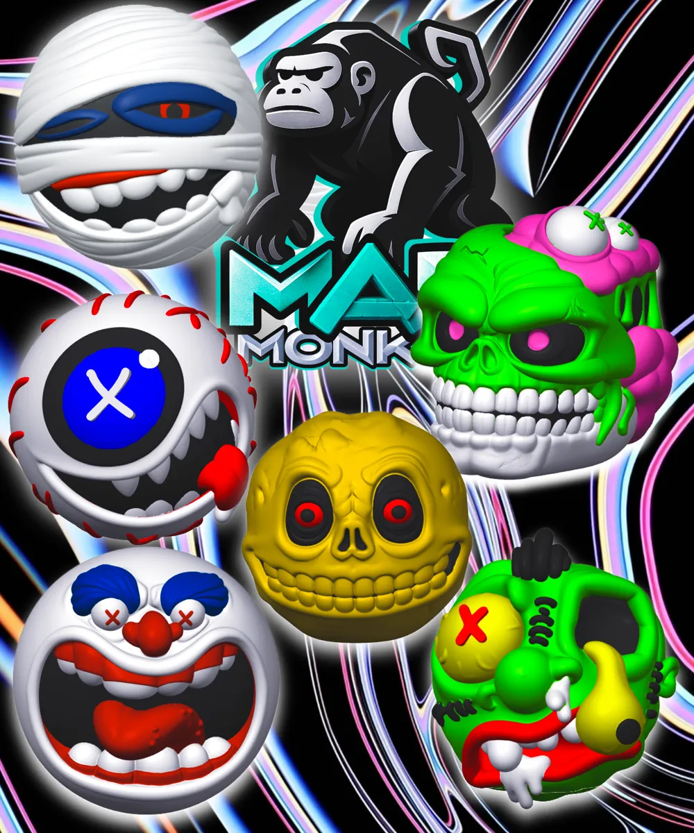 MADBALLS SLOBULUS fidget spinner & TPU squish ball - Free 3D Print ...