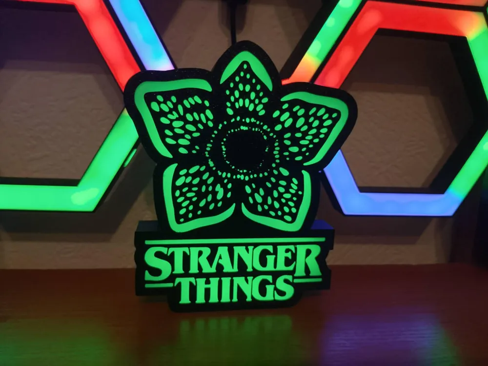 Stranger Things Inspired Demogorgon RGB LED Lamp - Free 3D Print Model ...