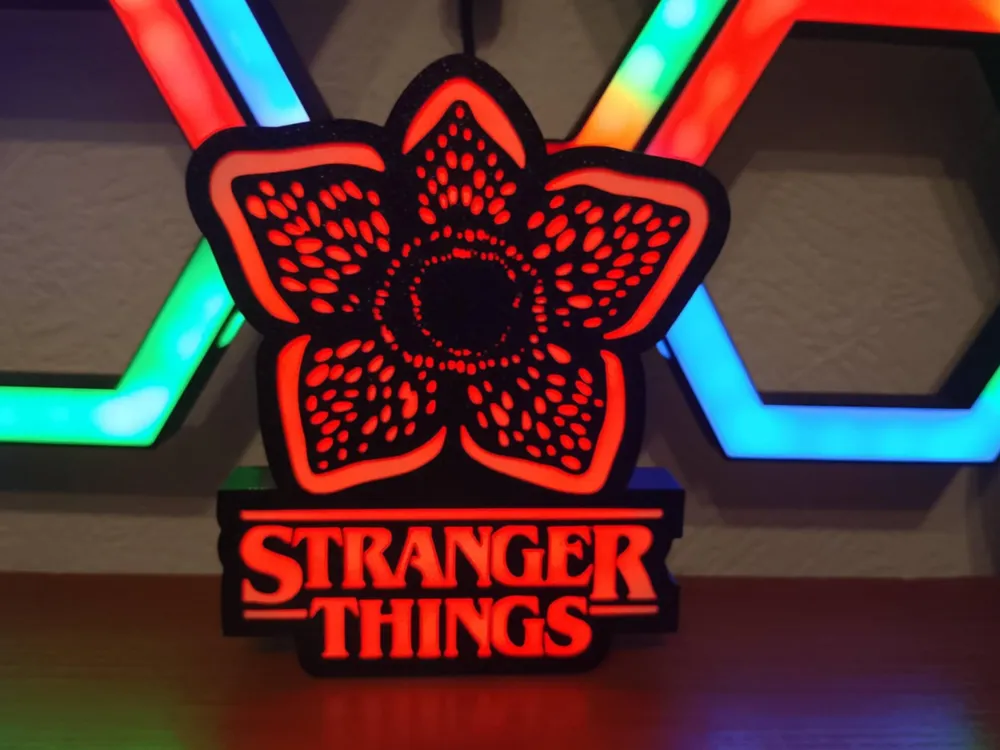 Stranger Things Inspired Demogorgon RGB LED Lamp - Free 3D Print Model ...
