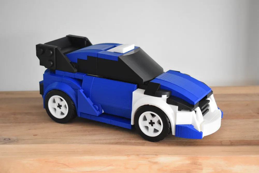 Brick Ford Fiesta WRC (2:1 scale) - Free 3D Print Model - MakerWorld