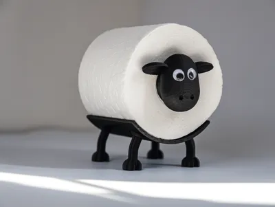 Sheeptastic! Toilet Paper Sheep Holder - FITS ALL! - Free 3D Print ...