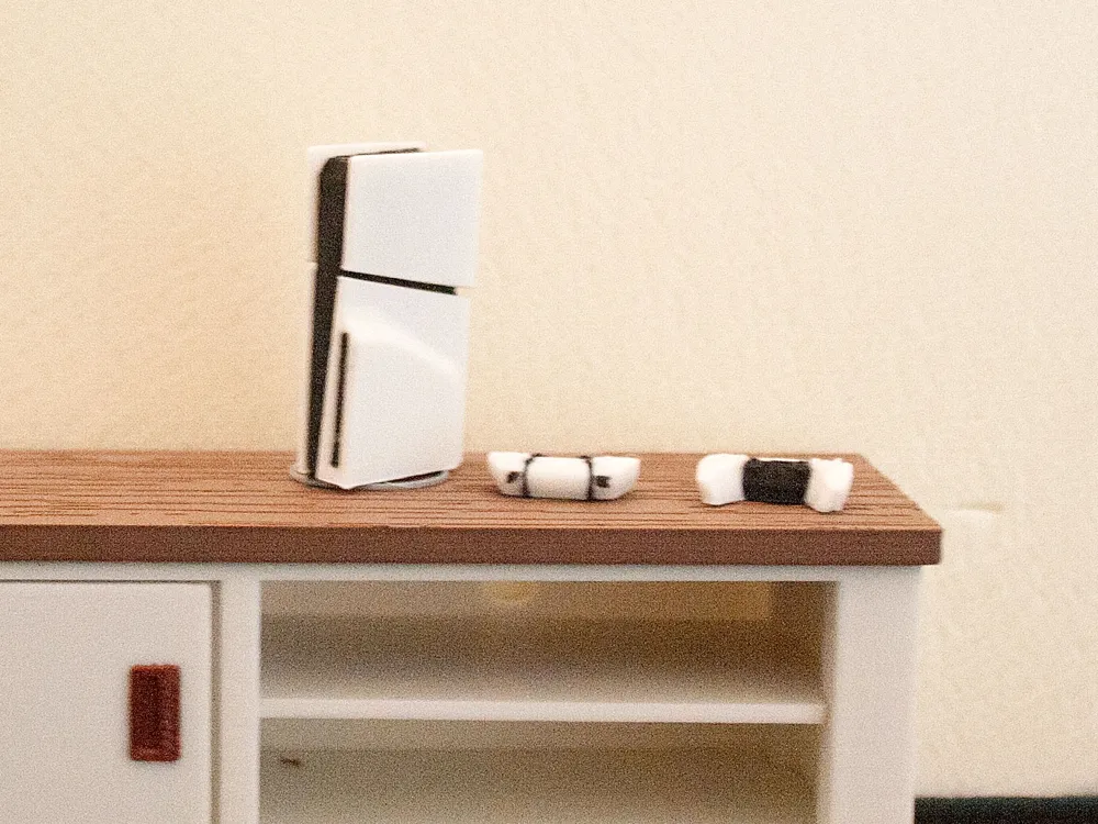 Mini Playstation 5 Slim scale 1:10 for diorama by Wilhelmus - MakerWorld