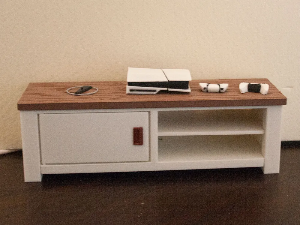 Mini Playstation 5 Slim scale 1:10 for diorama by Wilhelmus - MakerWorld