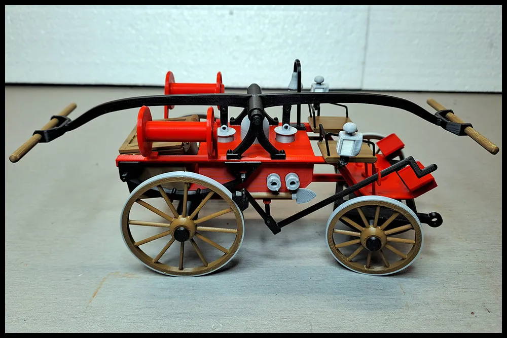 Horse-Drawn Hand-Pumped Fire Engine – 1900s Style by Phantom MakerWorld ...