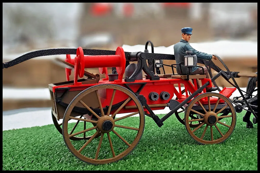 Horse-Drawn Hand-Pumped Fire Engine – 1900s Style by Phantom MakerWorld ...