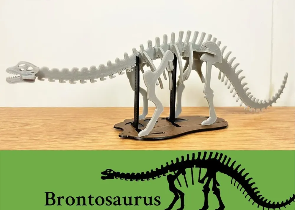 [3Dino Puzzle] Kit Dinosaur Classic Brontosaurus Remixed by platini76 ...