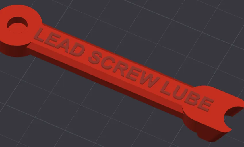 Bambu Z-Axis Lead Screw Lube Helper (with text) Remixed by Buffalope ...