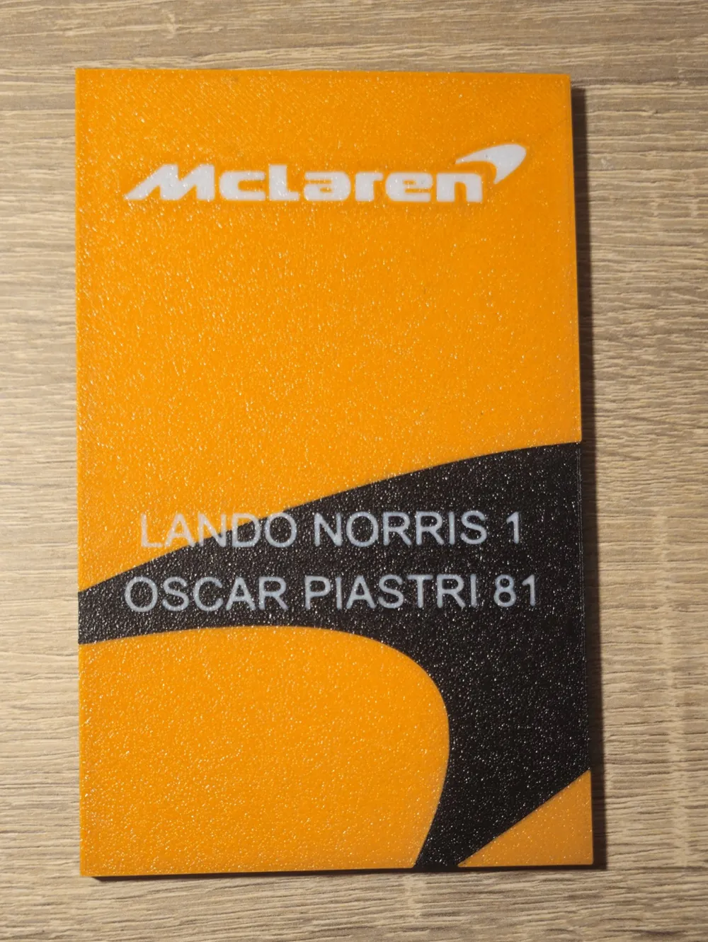 McLaren F1 2026 sign - Free 3D Print Model - MakerWorld