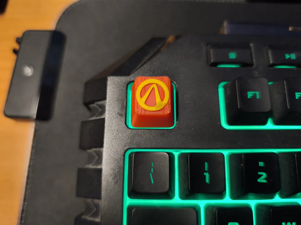 Borderlands Keycap for Membrane Keyboard - Free 3D Print Model - MakerWorld