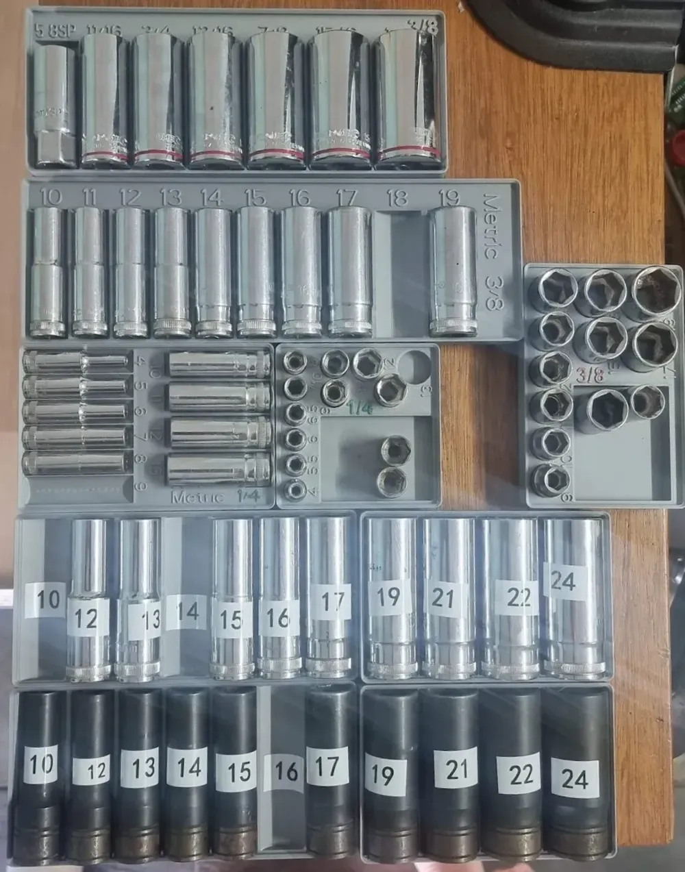 Gridfinity 1/2 Metric Deep Socket 10-24 by rxunique - MakerWorld