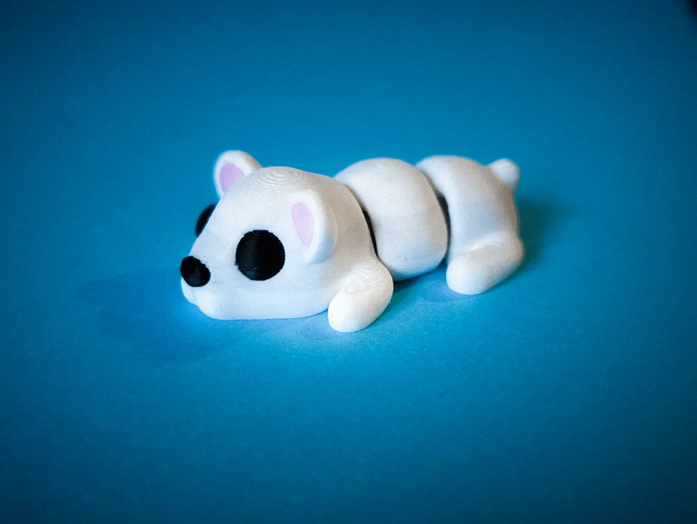 Flexi Polar Bear - Free 3D Print Model - MakerWorld