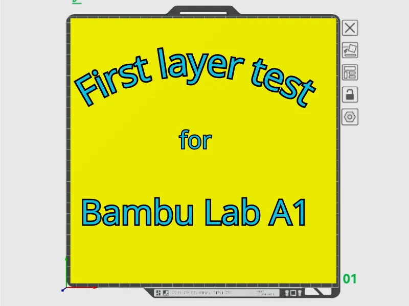 First Layer Test For Bambu Lab A1 Free 3d Print Model Makerworld