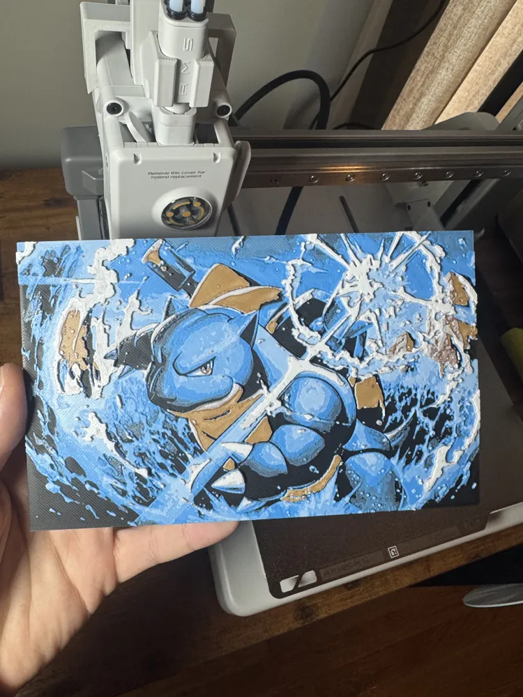 Pokemon Blastoise HueForge - Free 3D Print Model - MakerWorld