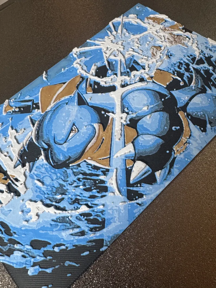 Pokemon Blastoise HueForge - Free 3D Print Model - MakerWorld
