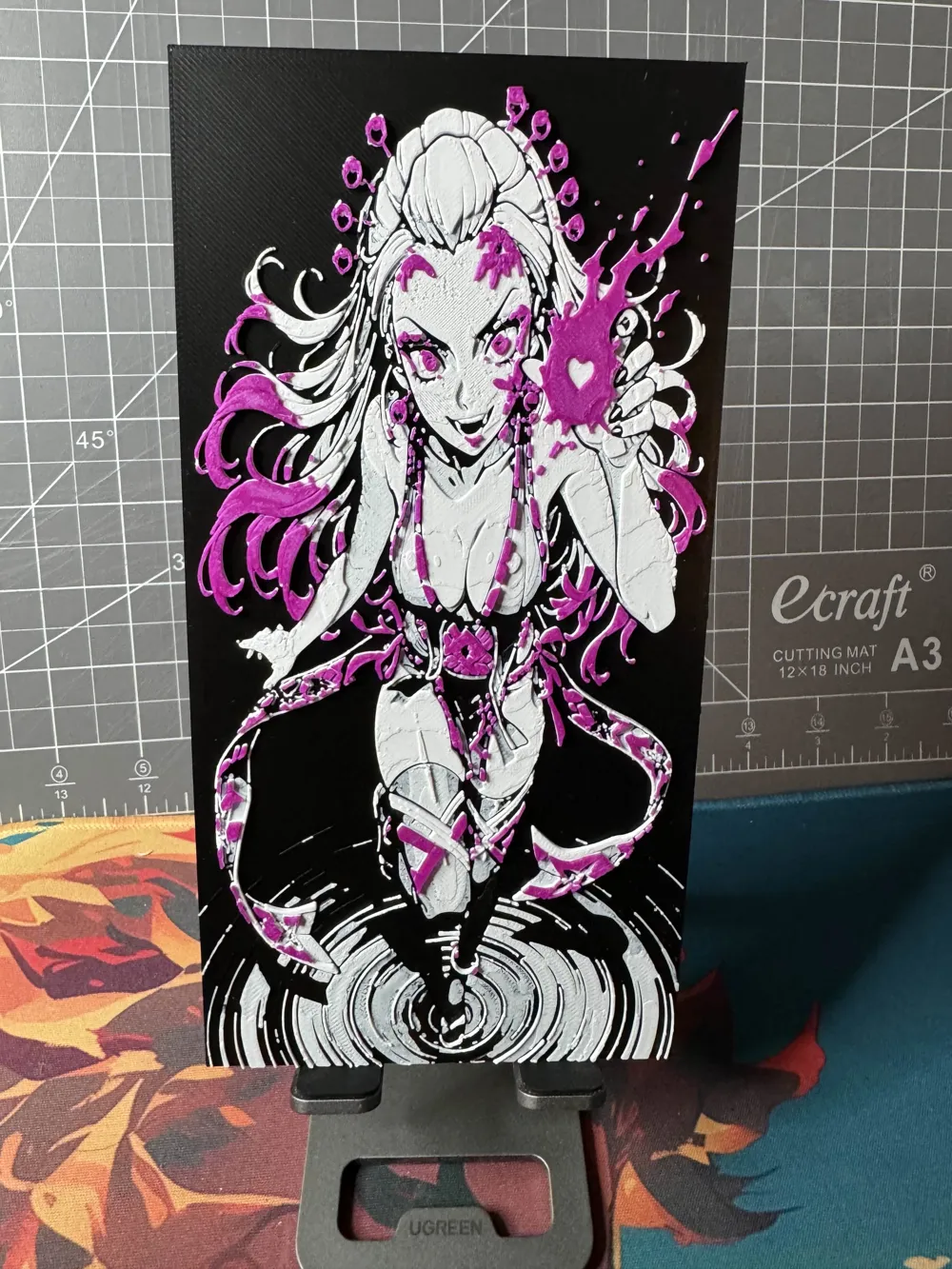 Hueforge of Uppermoon Daki From Demon Slayer - Free 3D Print Model ...