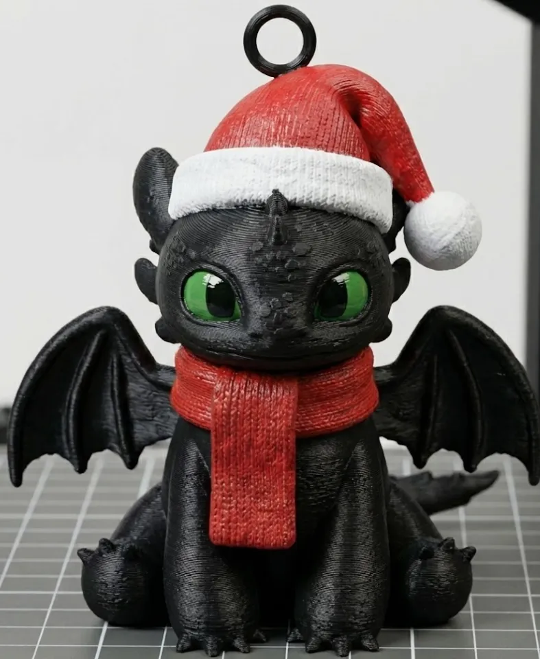 Christmas Toothless Ornament by Dommivat MakerWorld: Download Free 3D ...