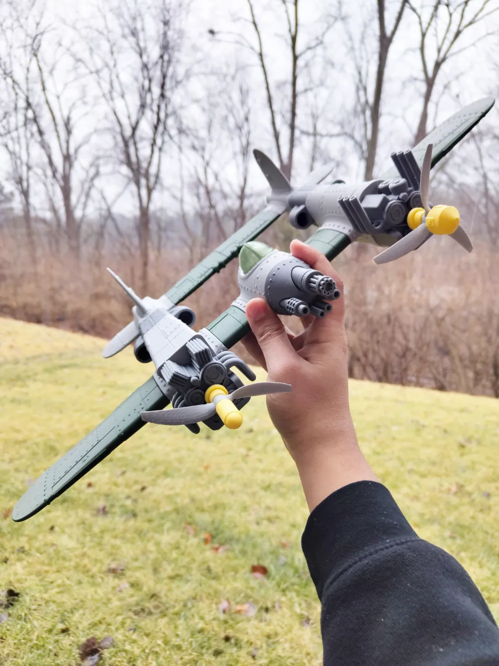 P_Dirty_8 Inspired Fighter Aircraft by SF3D - MakerWorld