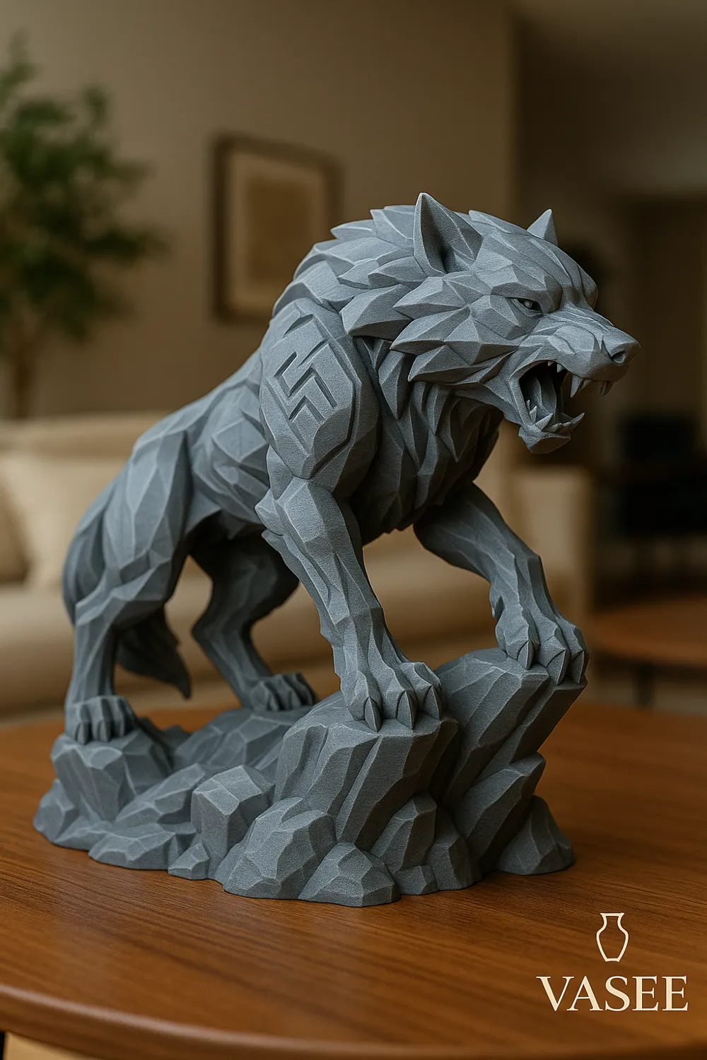 Crowned Wolf – Silent Power of the Night - Free 3D Print Model - MakerWorld