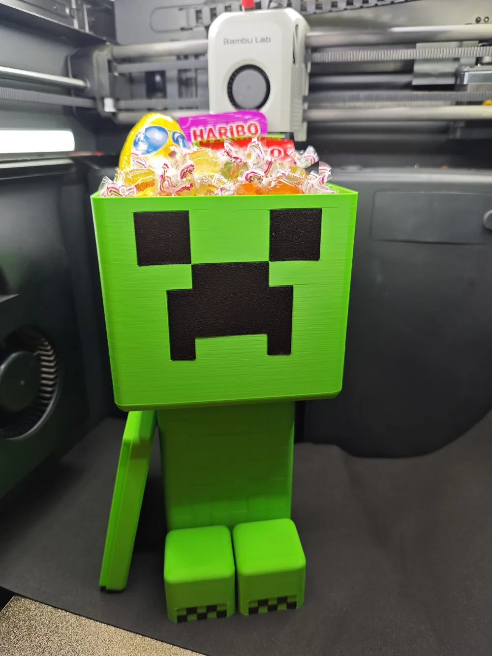 Minecraft Creeper candy/cookies/popcorn box by Maer MakerWorld ...