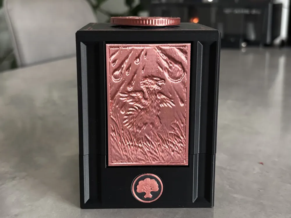 Deck Box with Sliding Panel Lock (MTG Commander) - Free 3D Print Model ...