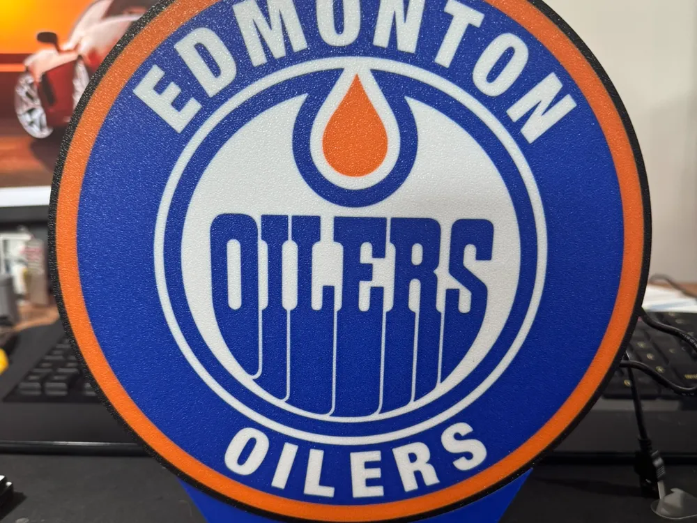 Edmonton Oilers Light Box by jweldridge04 - MakerWorld